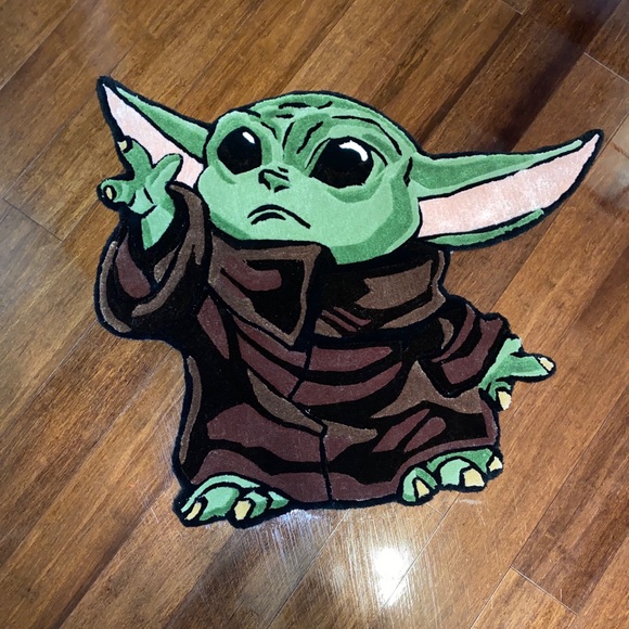 Wall Decor | Custom Yoda Rug Measured At 3ft Tall 3ft W Can Be Used As ...
